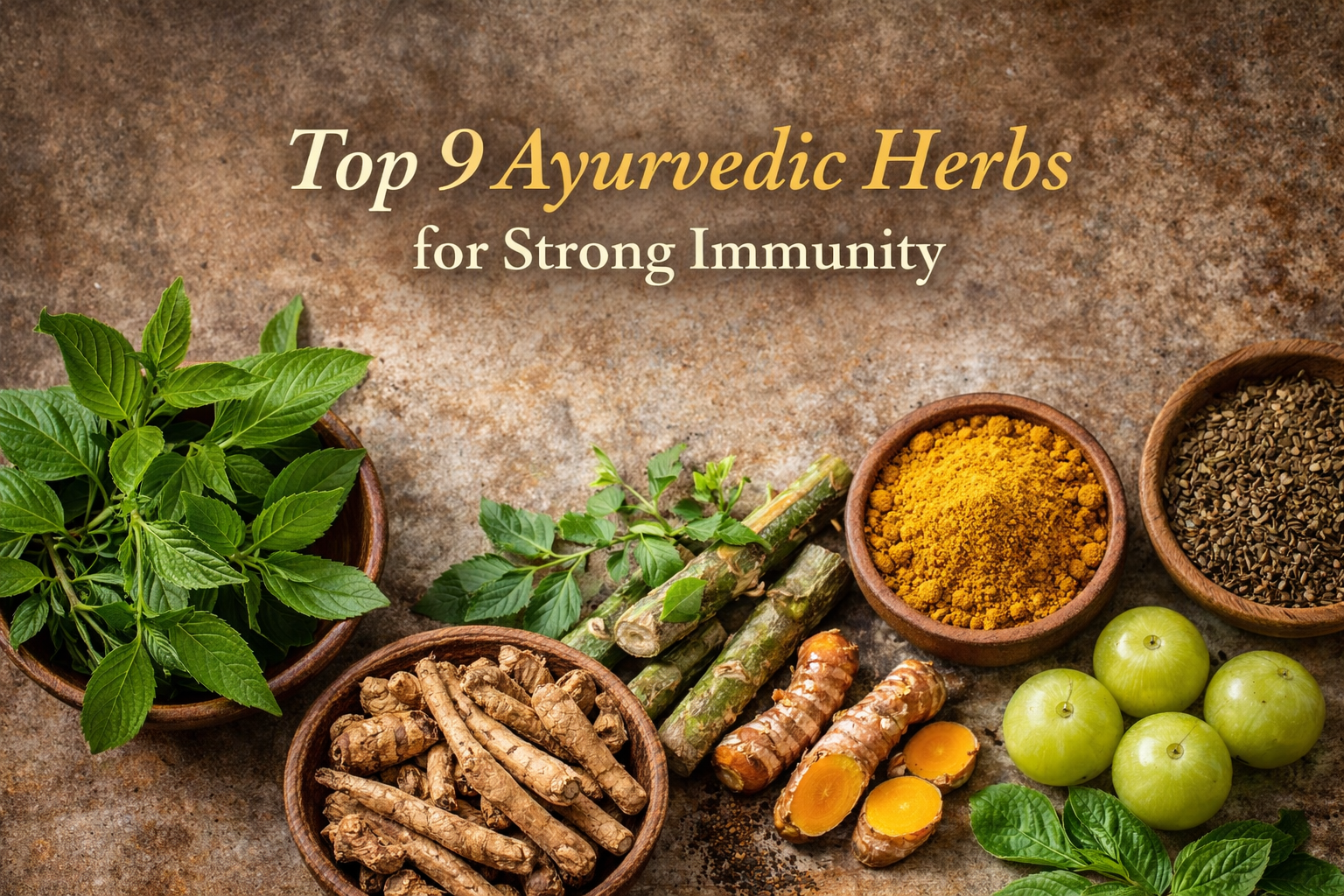 9 Ayurvedic Herbs That Naturally Strengthen Your Immunity – Dhanwantri ...